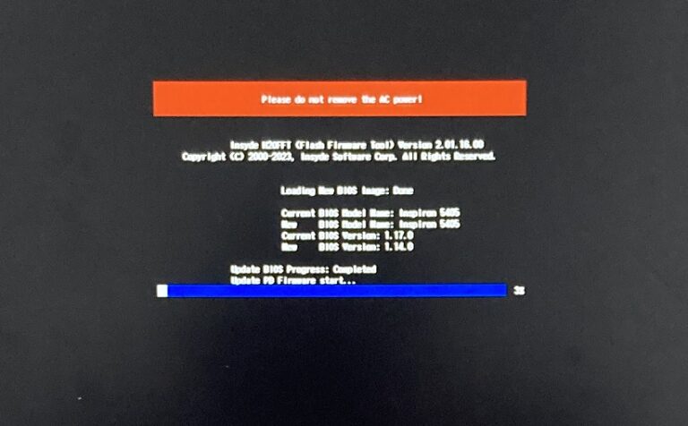 Inspiron5405/5505 画面が青くなるACPI_BIOS_ERRORの改善方法 | チョコログ CHOCOLOG