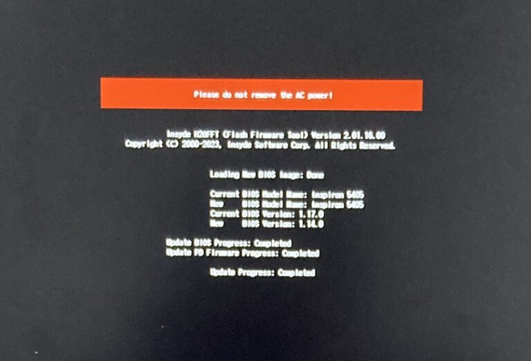 Inspiron5405/5505 画面が青くなるACPI_BIOS_ERRORの改善方法 | チョコログ CHOCOLOG